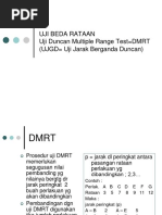 Uji Duncan Multiple Range Test (DMRT) PDF | PDF