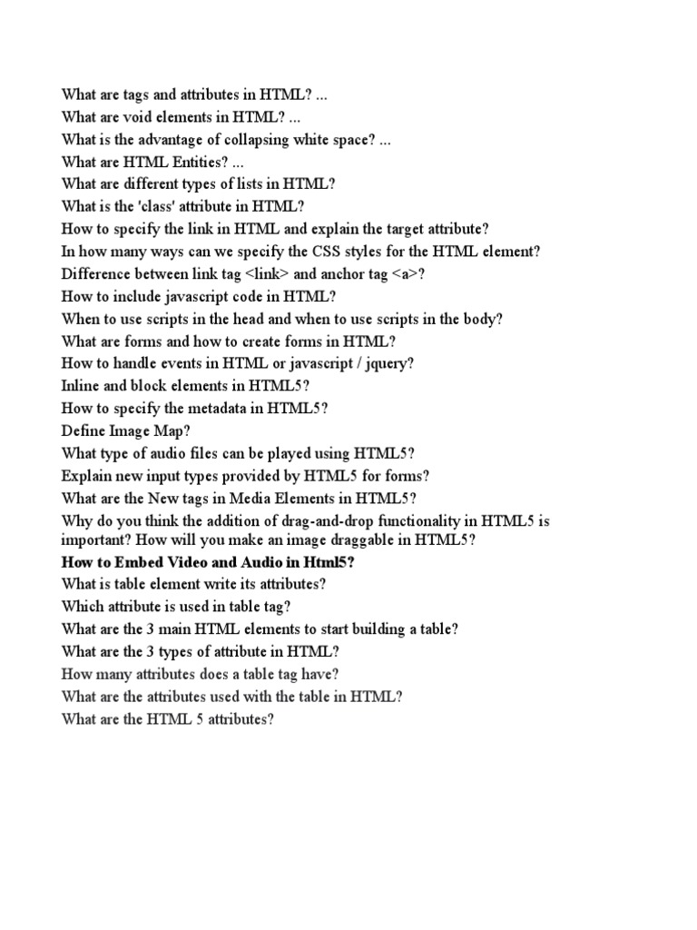 HTML Question | PDF HTML Question | PDF