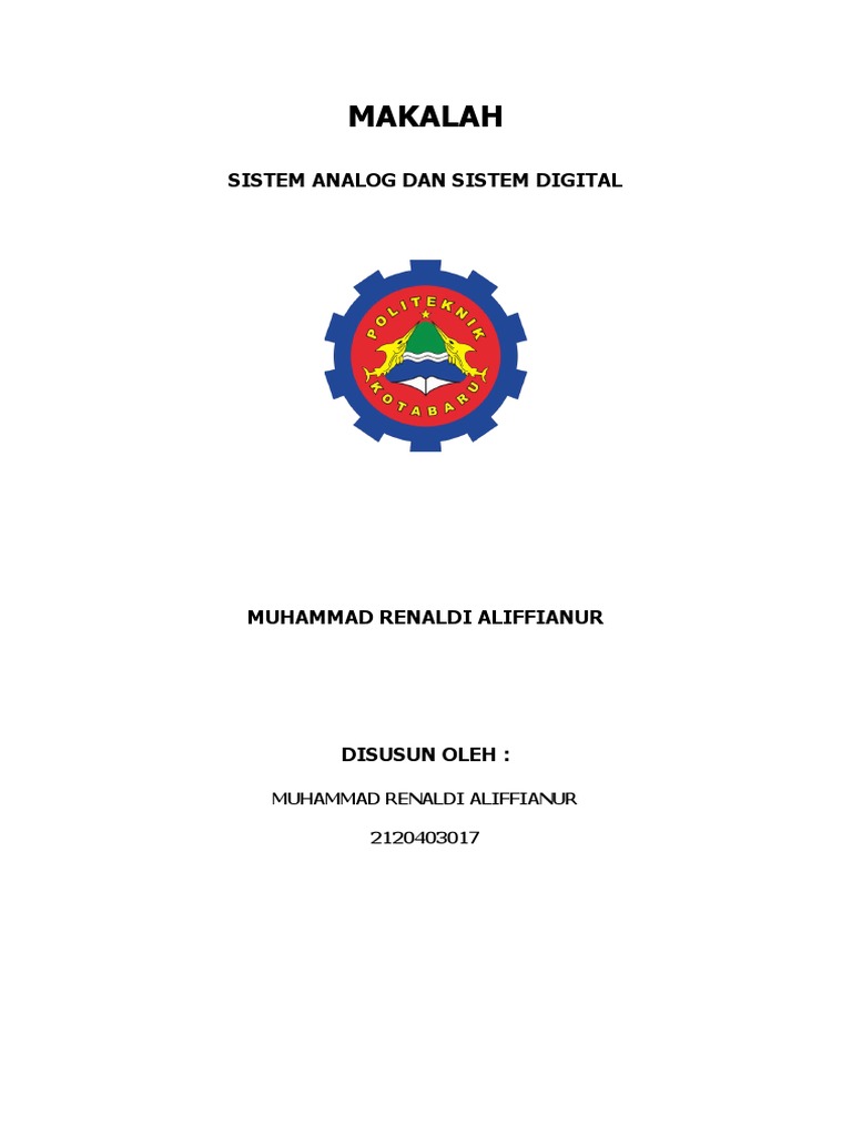 Makalah Data Analog Dan Sistem Analog Renaldi | PDF