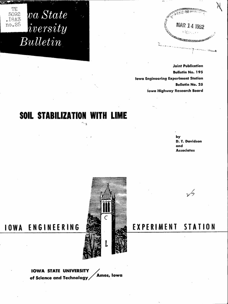 Lime Stabilisation Pdf Silt Magnesium