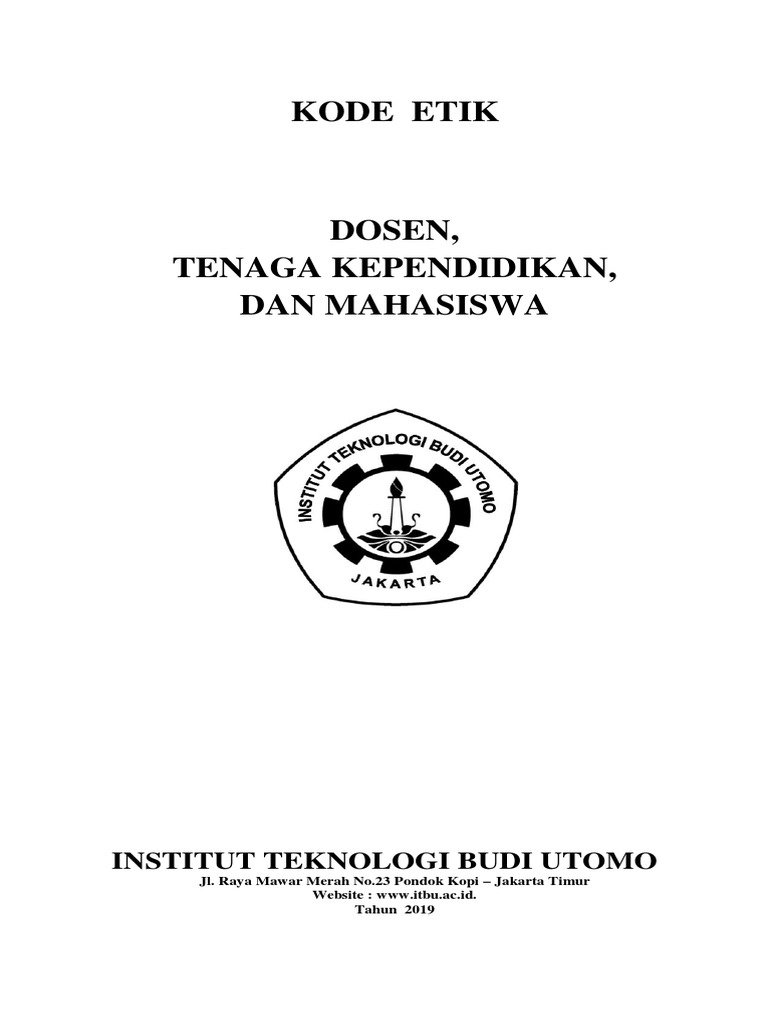 Kode Etik ITBU-2019 | PDF