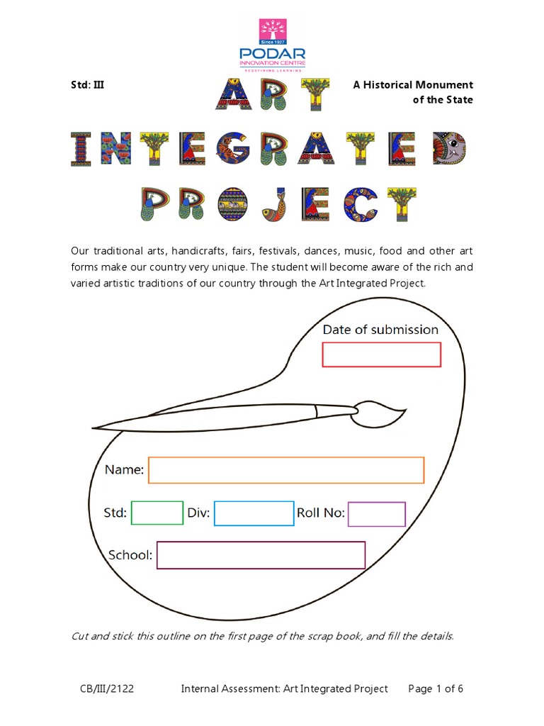 III - Art Integrated Project | PDF | Scrapbooking