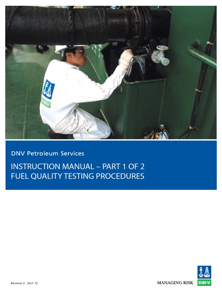 DNVPS Fuel Testing Procedures Part 1 | PDF | Fuel Oil | Water