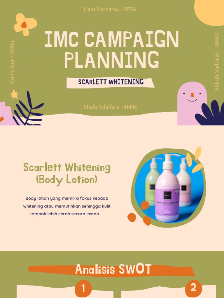 Imc Campaign Planning - Kelompok 9 | PDF