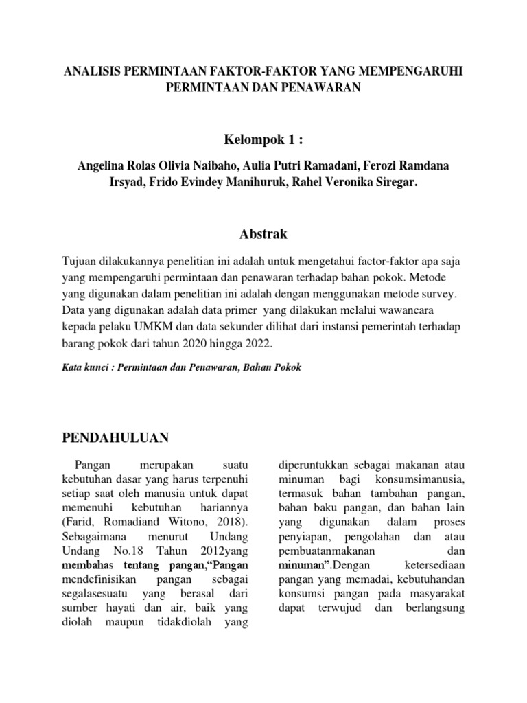 Mini RIset Kelompok 1 | PDF