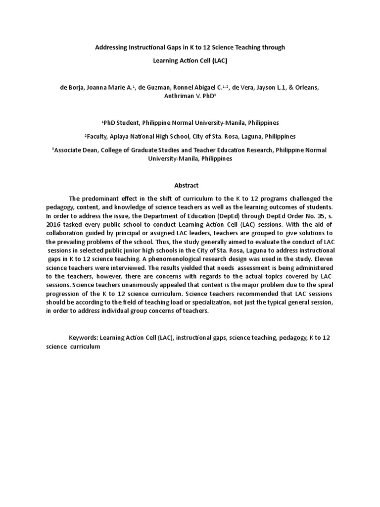 SodaPDF-converted-Adressing Science Lesson Through LAC Session | PDF ...