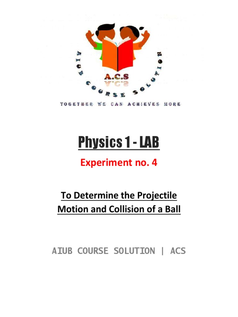 Projectile Motion Lab Experiment Guide | PDF
