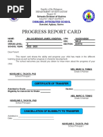 Learner's Progress Report Card (SF9-SHS) | PDF | Value (Ethics) | Learning