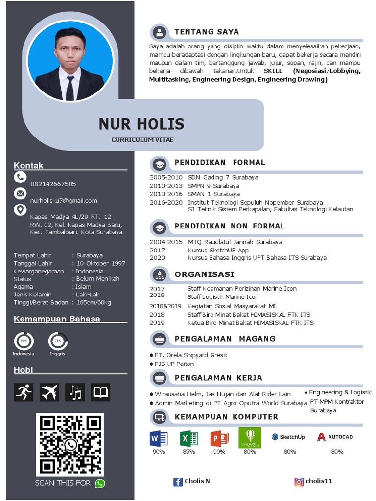 CV Nur Holis | PDF