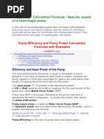 Free Centrifugal Pump Design Spreadsheet | PDF | Pump | Spreadsheet