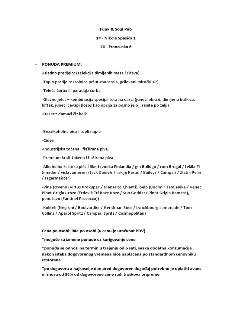 Ponuda Gordana Tomić | PDF