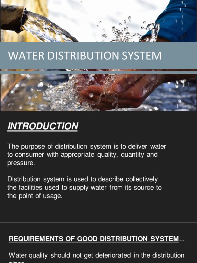 Water Distribution System | PDF | Pump | Water