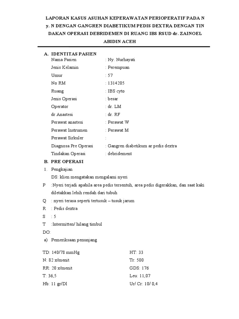 Salin-Askep Ibs Debridement | PDF