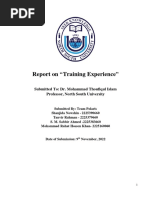 Training Report Template | PDF