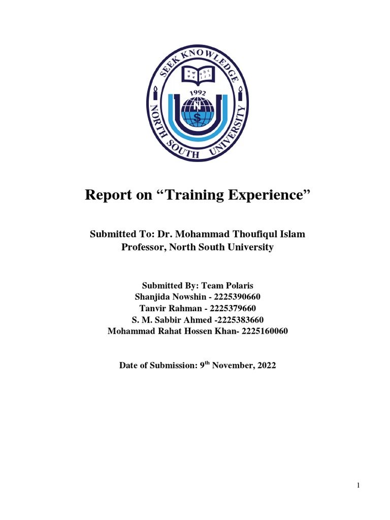 Effective Training & Public Speaking Report | PDF | Public Speaking ...