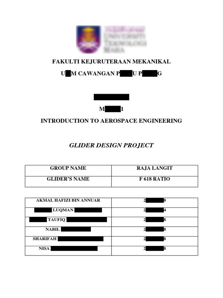 Glider Design Project Overview | PDF | Flight | Glider (Sailplane)