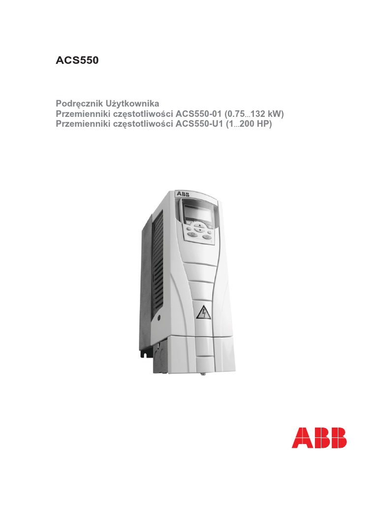 Podrecznik Uzytkownika ACS550 - 4120PL071 W1 PL | PDF