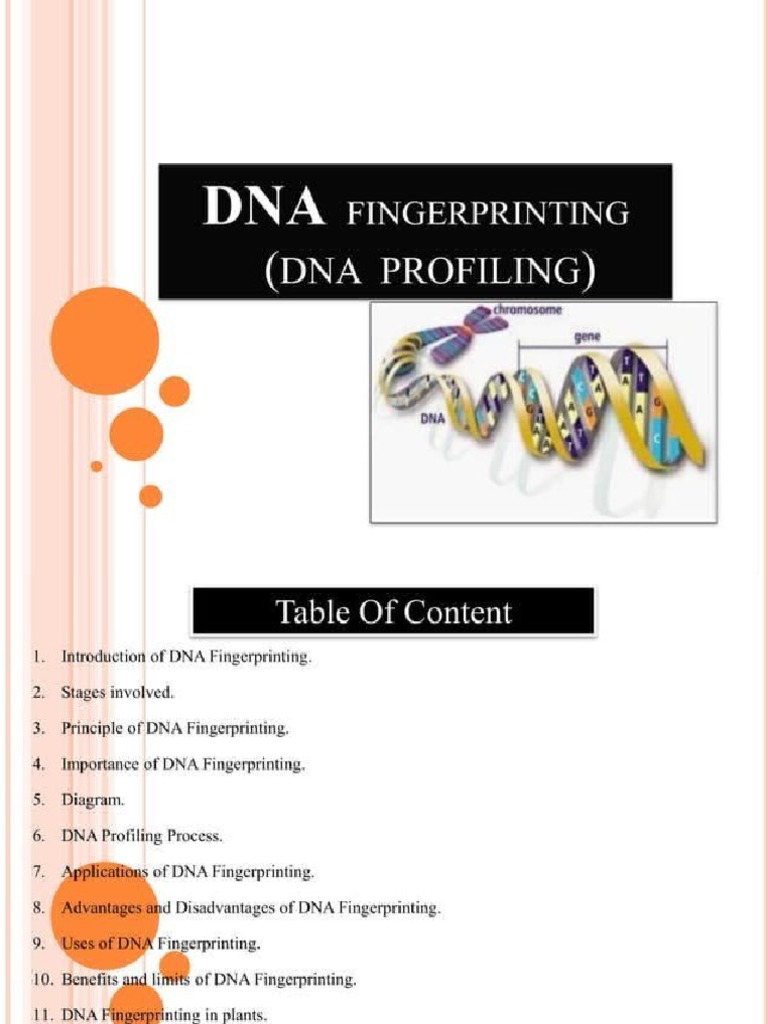 Dna Fingerprinting 7076439 | PDF