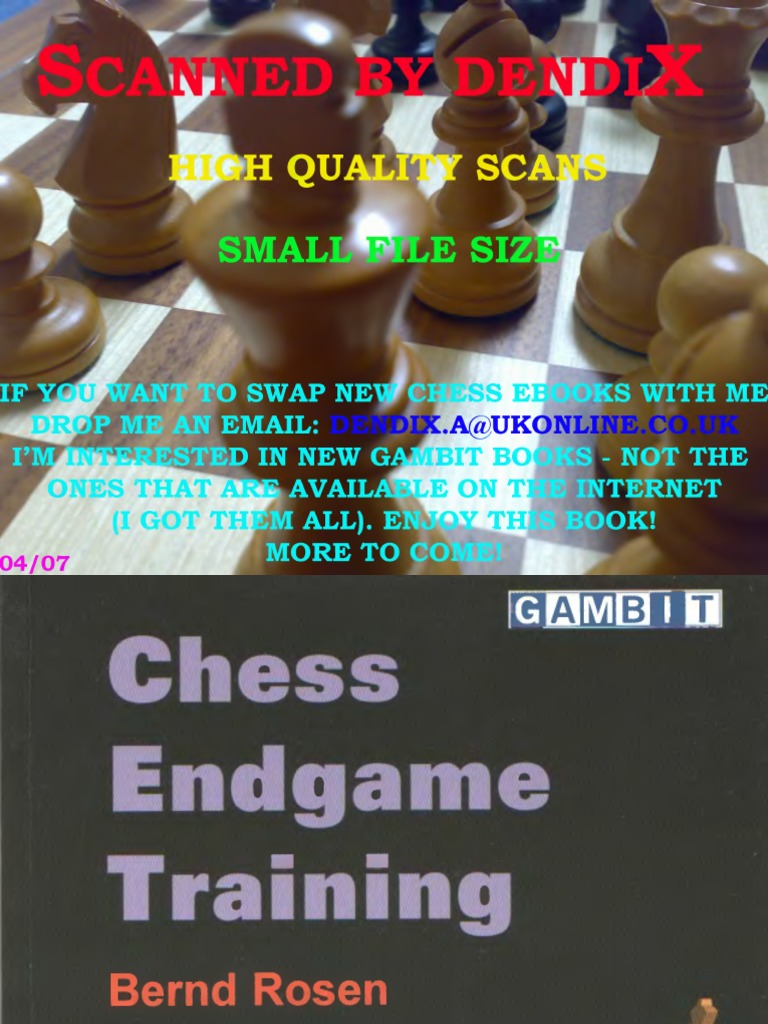 Bernd Rosen - Chess Endgame Training | PDF