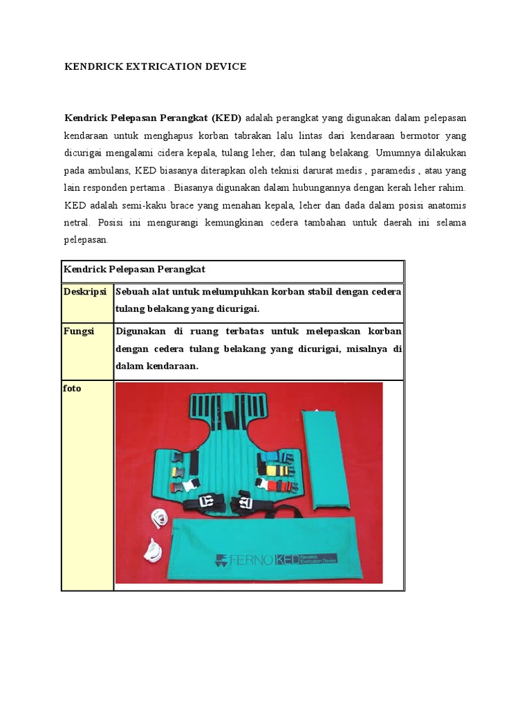 Kendrick Extrication Device | PDF