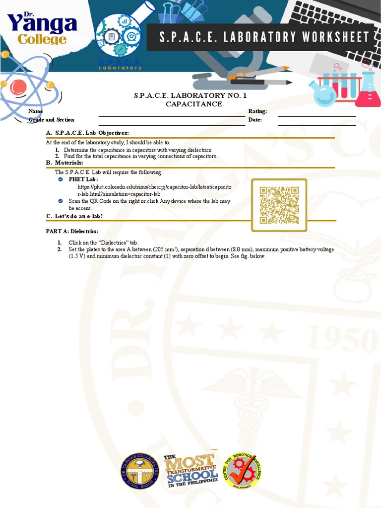 SPACE - LAB - Q3 2 Capacitance | PDF | Capacitor | Capacitance