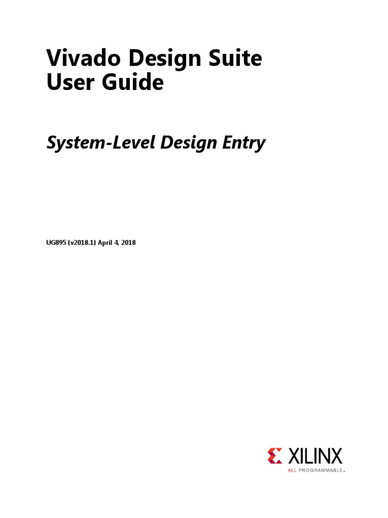 Ug895 Vivado System Level Design Entry | PDF | Command Line Interface | Shell (Computing)