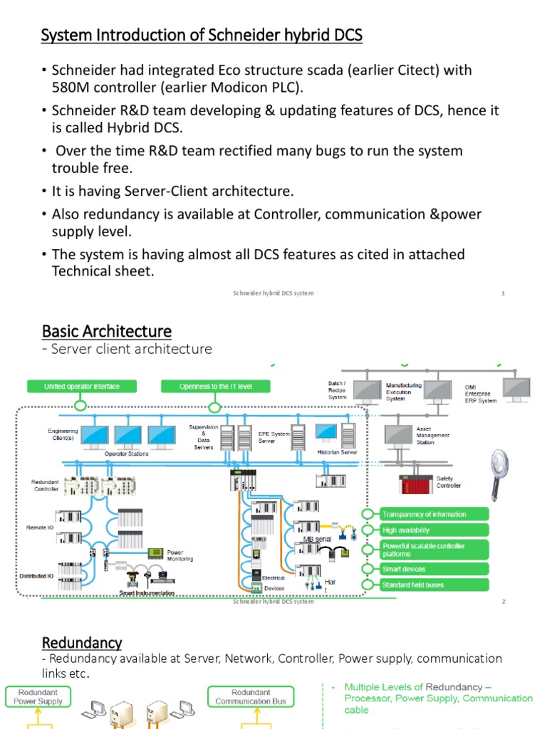 Schneider Hybrid DCS | PDF | Scada | Programmable Logic Controller