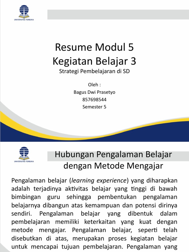 Resume Modul 5 KB 3 | PDF