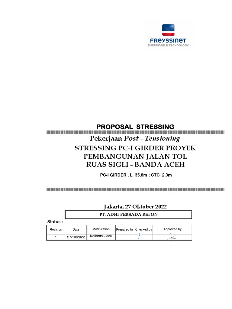 Proposal Stressing L 35,8m CTC 2,3 (20221027) PRF | PDF | Strength Of Materials | Young's Modulus