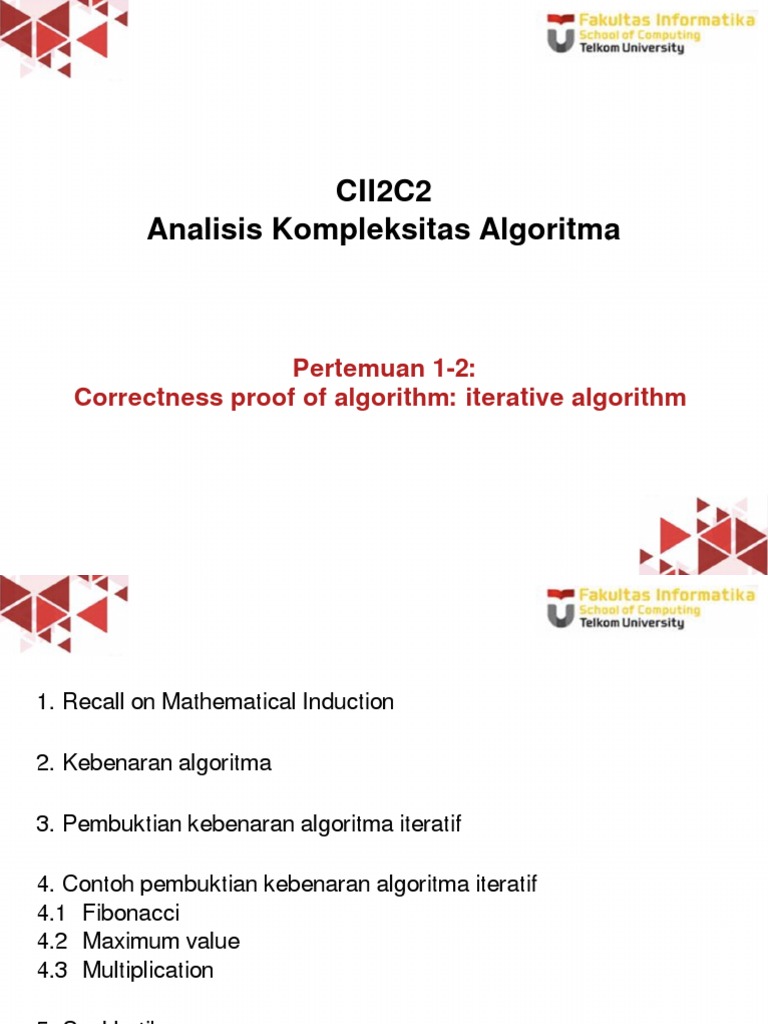 (AKA) 01 - Correctness - of - Iterative - ID | PDF