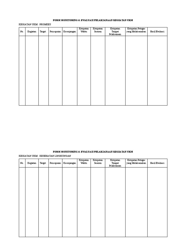 Form Monitoring Program | PDF