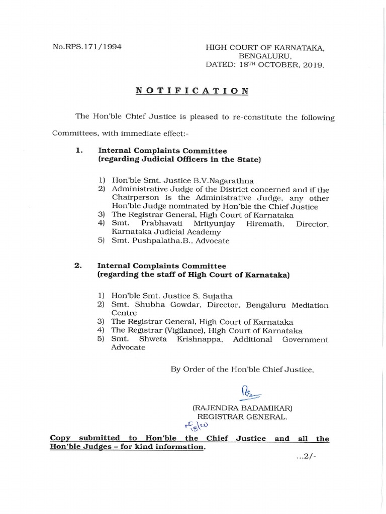 Internal Complaint 18102019 | PDF