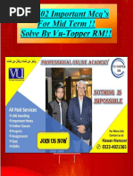 Cs502 Midterm Solved Mcqs by Junaid | PDF | Dynamic Programming | Time Complexity