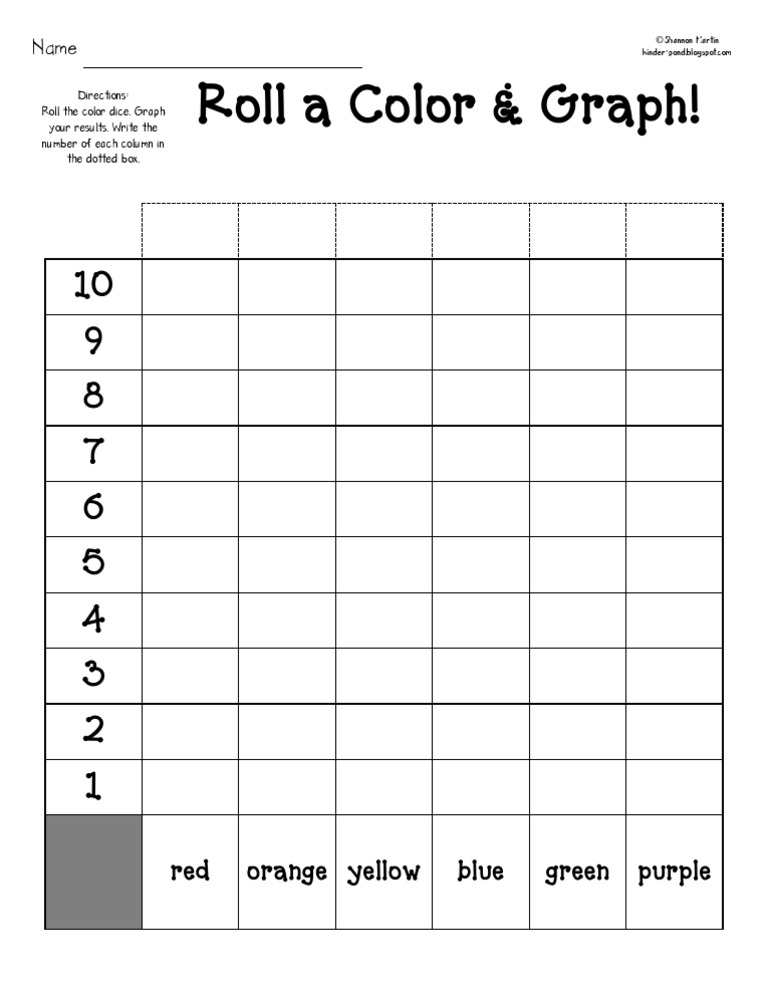 Roll A Color Graphing Activity | PDF