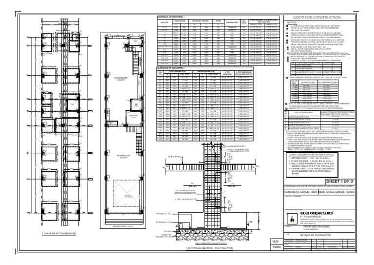 Showroom - 2021-RC-01-FOUNDATION DRG - R0-16.11.2021-Model | PDF | Building Technology ...