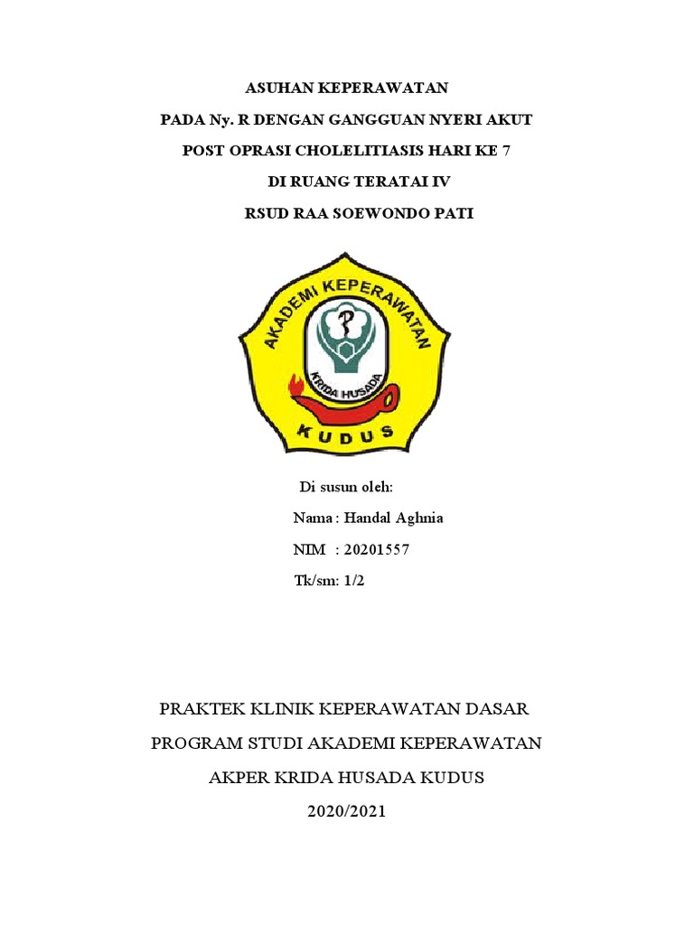 Asuhan Keperawatan Nyeri Akut Pasca Operasi | PDF