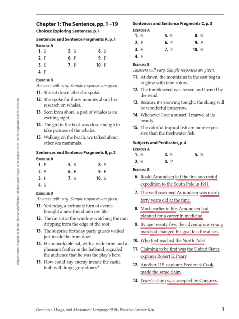 Chapter 1 the Sentence | PDF | Trees | Roald Amundsen