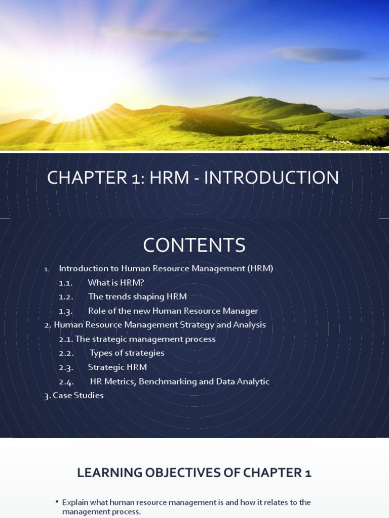 Chapter1 Introduction | Download Free PDF | Human Resource Management | Strategic Management