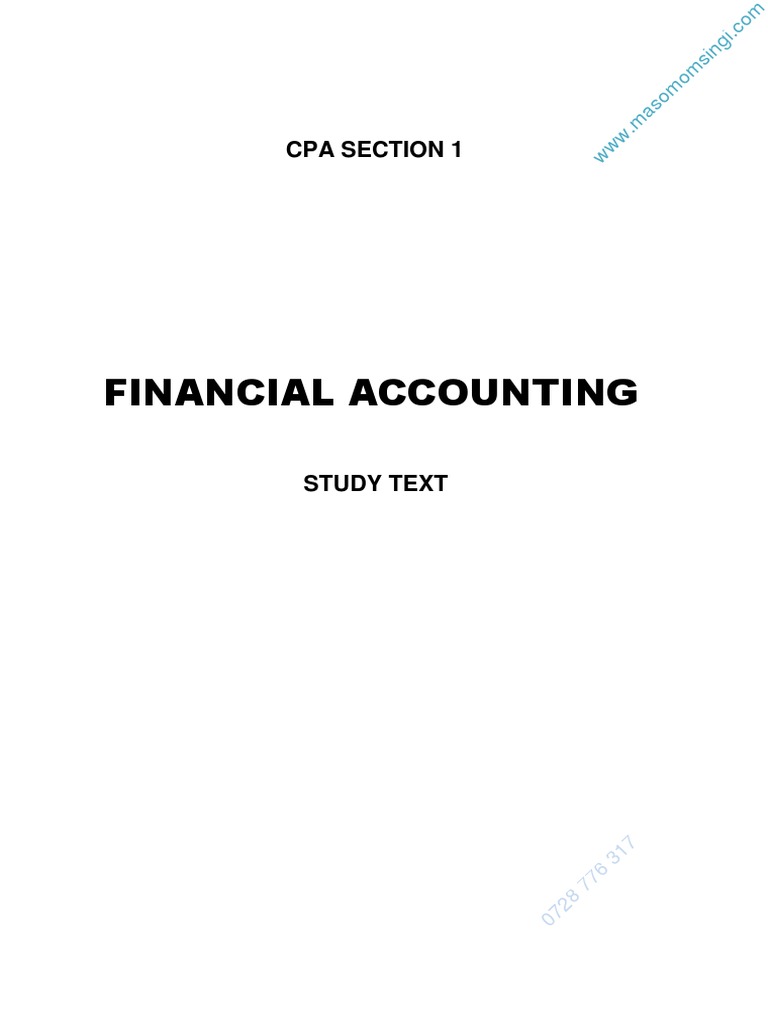 Financial Accounting 2 | PDF | Debits And Credits | Accounting