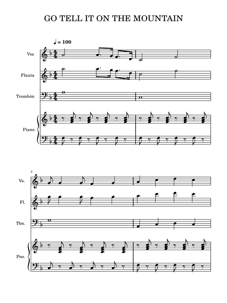 Go Tell It On The Mountain | PDF