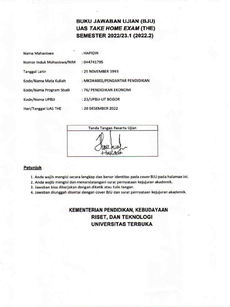 The Pengantar Pendidikan Hapidin 044741795 | PDF