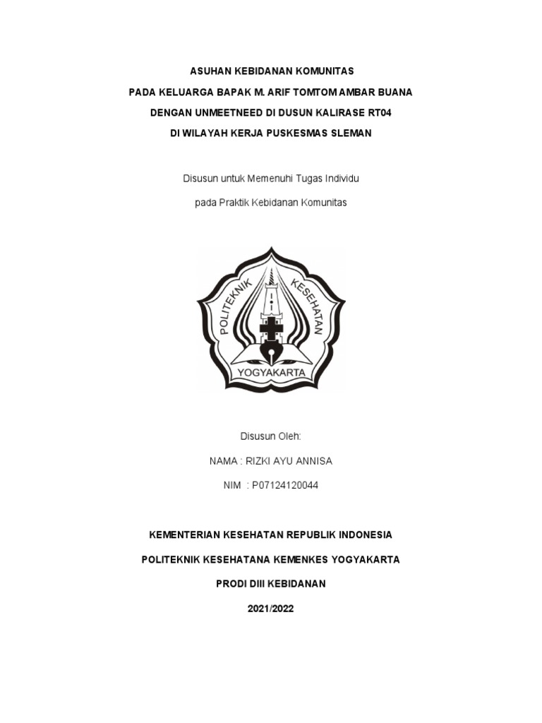 KK Binaan KB Dan IVA Pap Smear - Bapak M. Arif Tomtom - Rizki Ayu Annisa | PDF