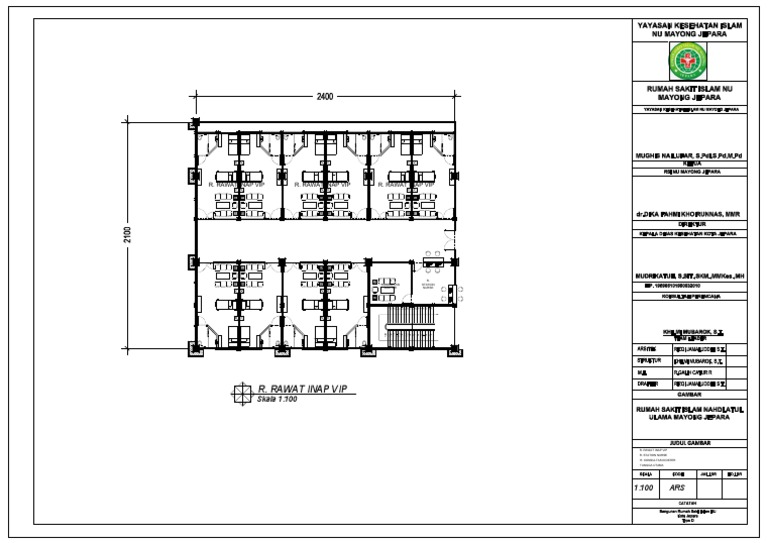 Denah Ruang Rawat Inap VIP Rumah Sakit | PDF