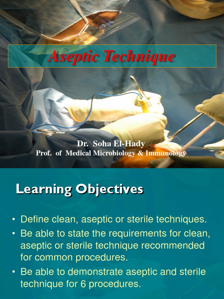 Aseptic Techniques 2022 Pdf Surgery Hand Washing