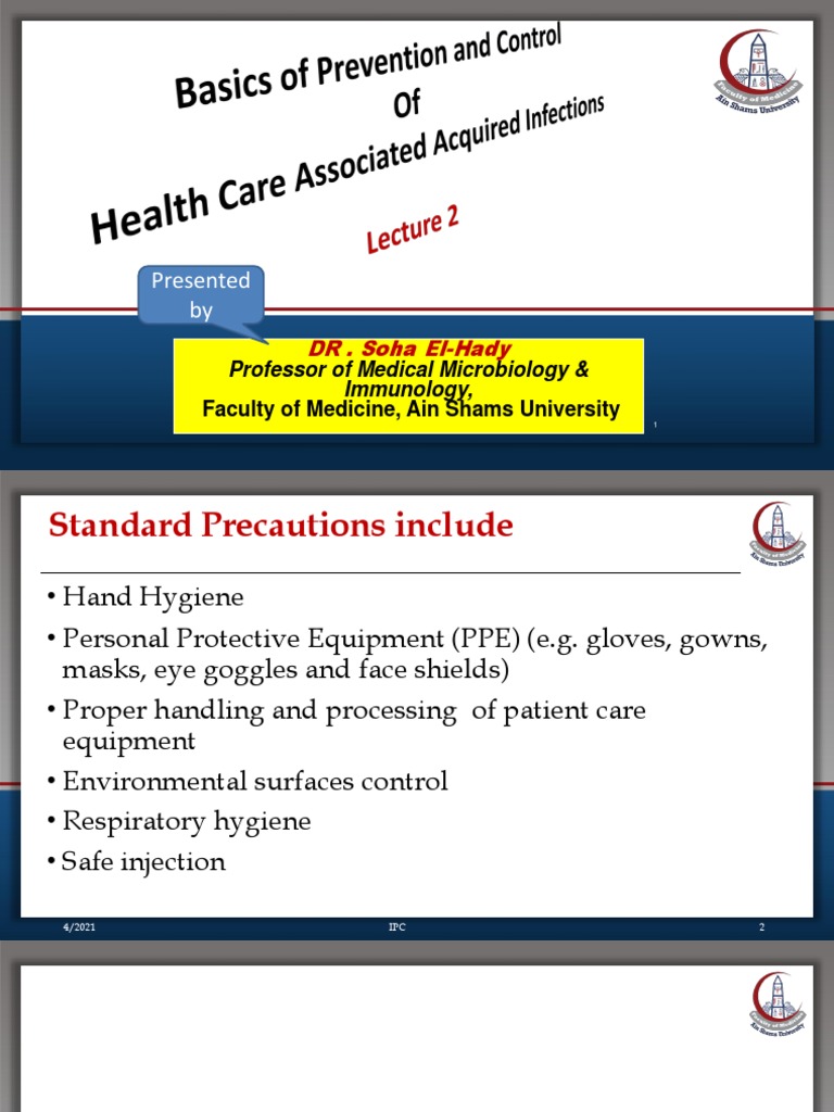 Basics of Infection Prevention & Control Lect | PDF | Vaccines ...