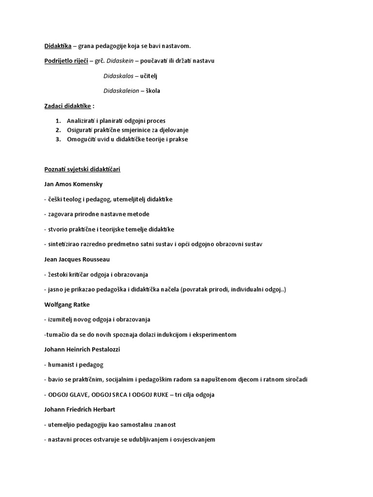 Didaktika Skripta | PDF