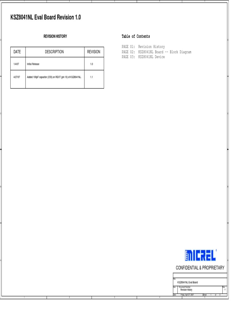 KSZ8041NL Evaluation Board Design: Block Diagram and Component Details | PDF | Computer Science ...