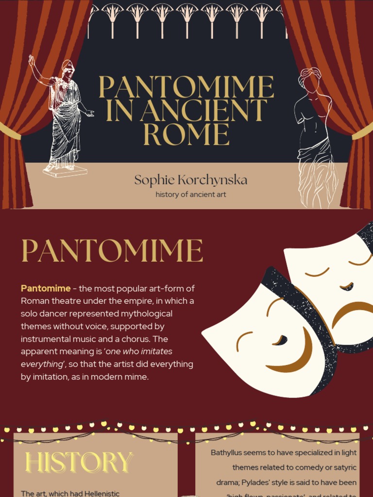 Pantomime in Ancient Rome | PDF | Dances | Tragedy