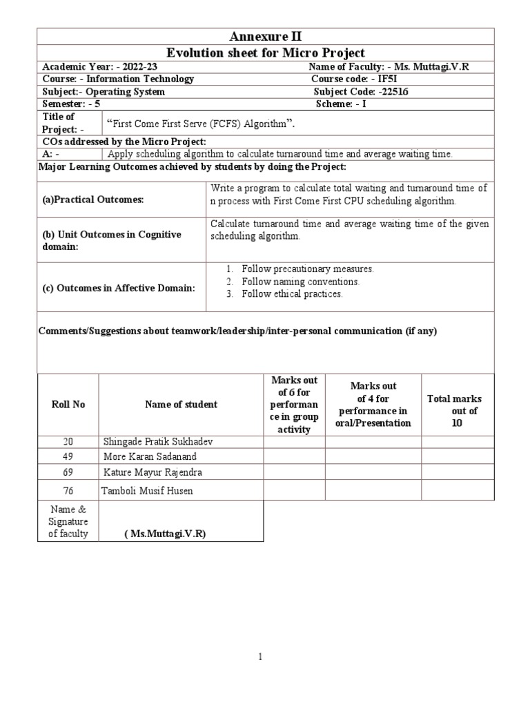 OSY Microproject | PDF | Scheduling (Computing) | Computer Programming OSY Microproject | PDF | Scheduling (Computing) | Computer Programming