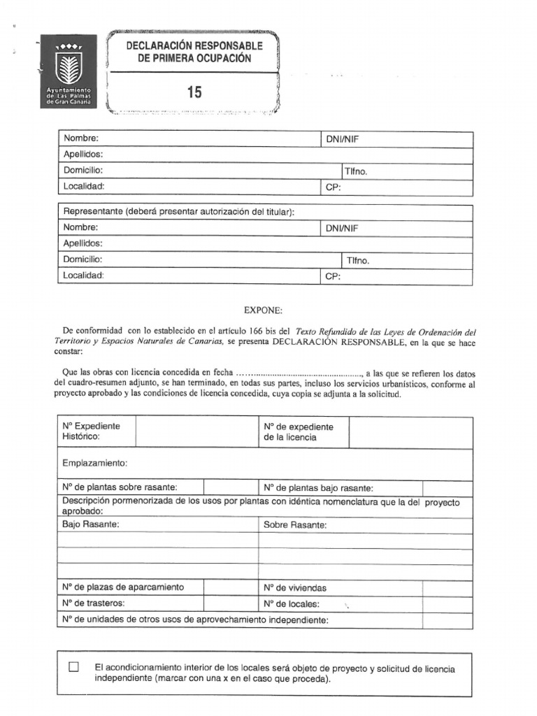 Modelo Declaracion Responsable | PDF